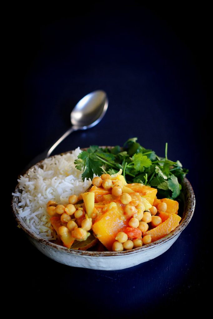 Pumpkin and Chickpea Korma – Vegan and Gluten Free – Shades of Cinnamon