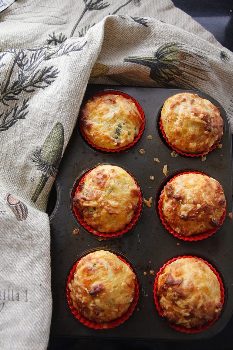 Quick and Easy Cheese Muffins with herbs – Shades of Cinnamon